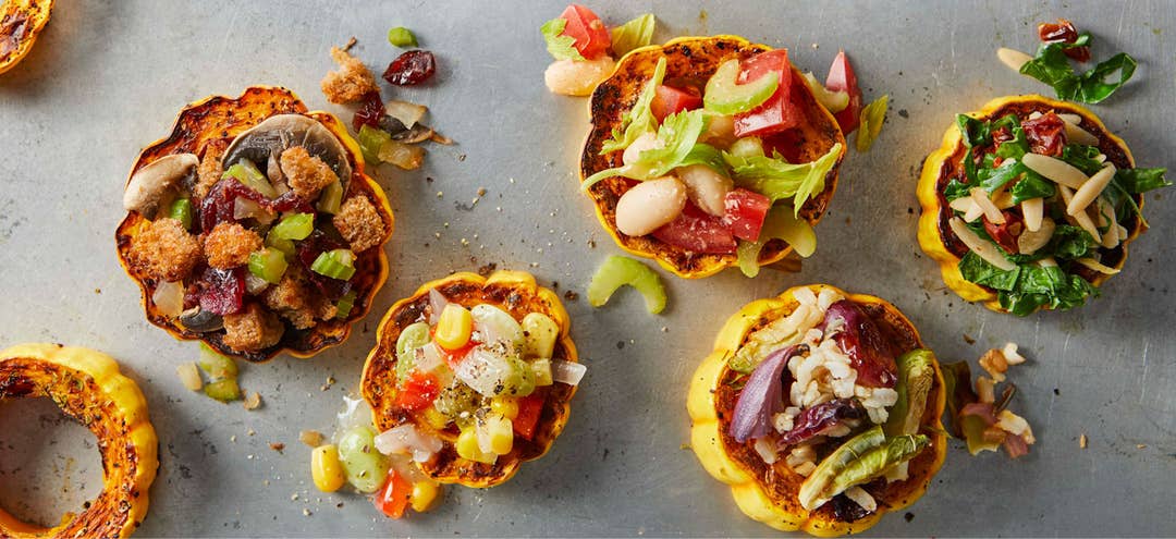 How to Make Roasted Delicata Squash Rings, Plus 5 Tasty Toppings to Try ...