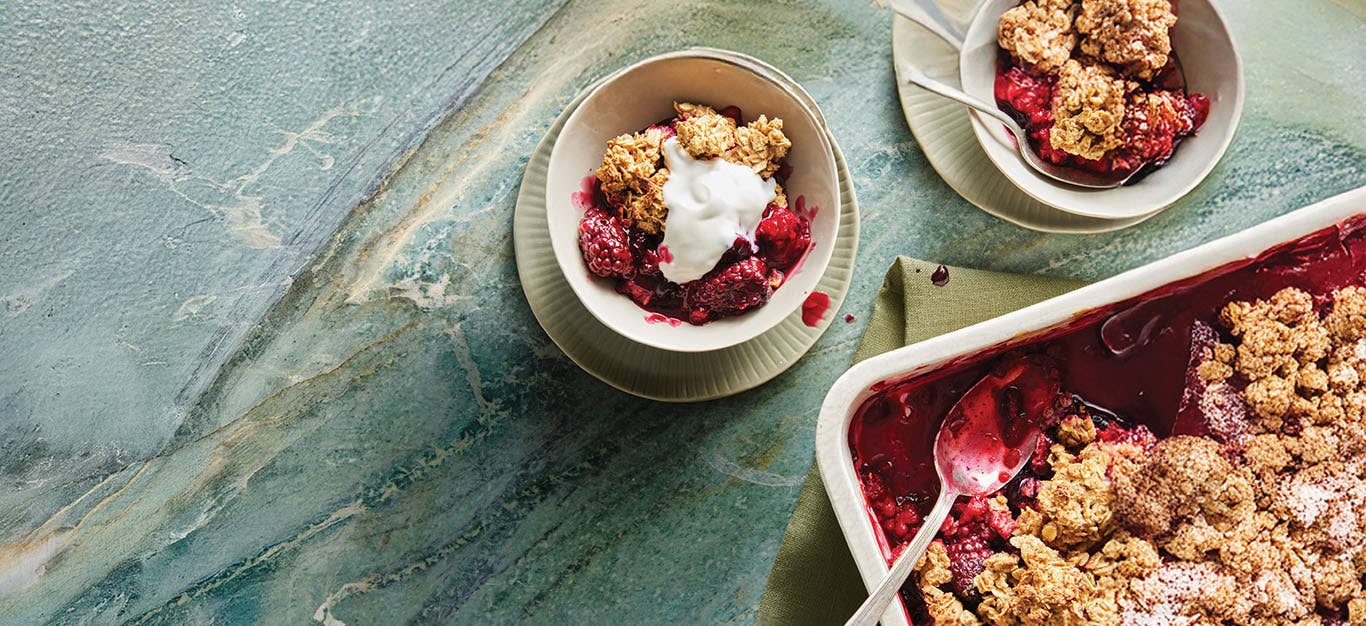 Oatmeal Breakfast Bake with Berries and Almonds Recipe - Forks Over Knives