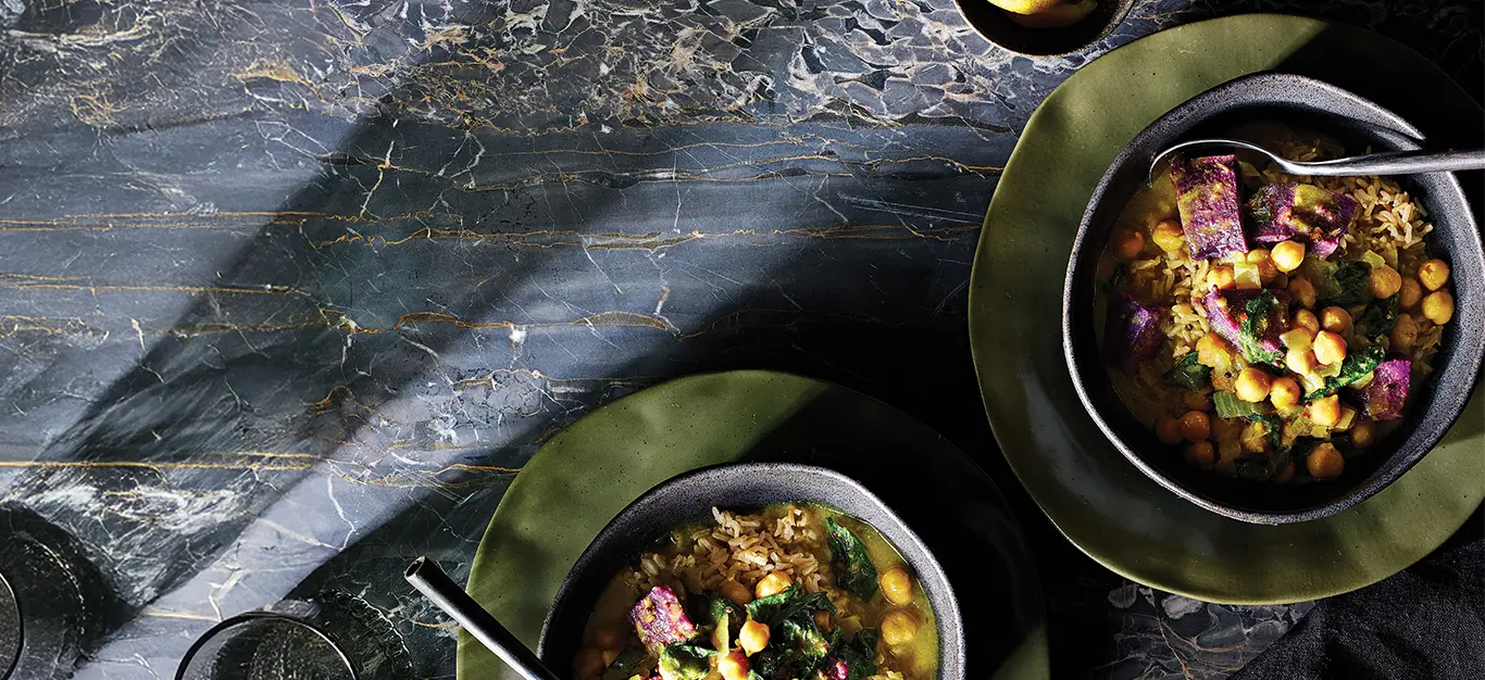 Purple Sweet Potato and Spinach Stew Recipe - Forks Over Knives