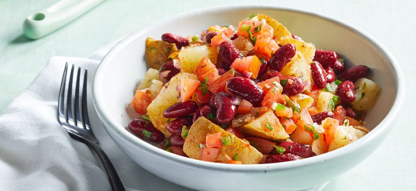 Southwest Potato and Red Bean Bowls - Forks Over Knives