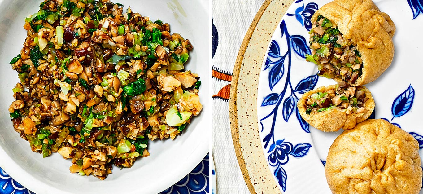 Bok Choy and Shiitake Mushroom Bao Bun Filling Recipe - Forks Over Knives