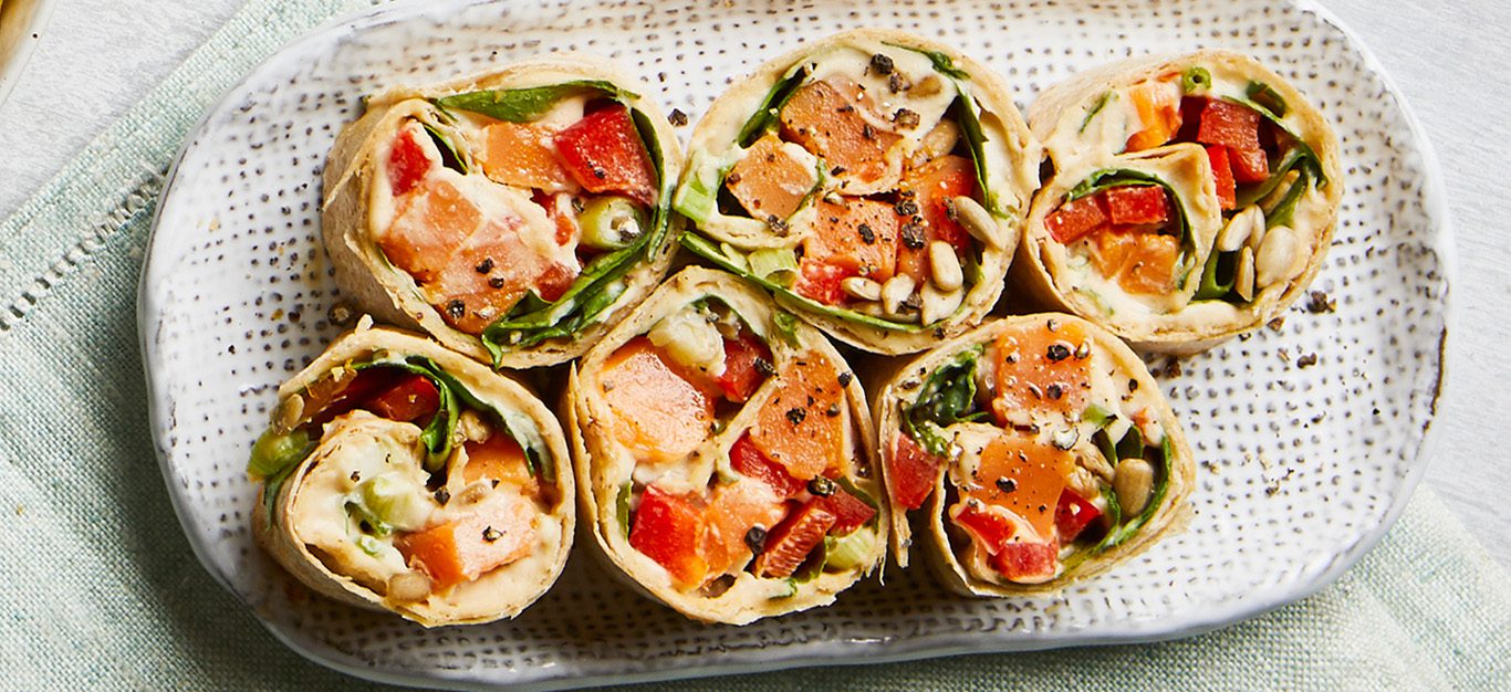 Sweet Potato and Veggie Wraps - Forks Over Knives