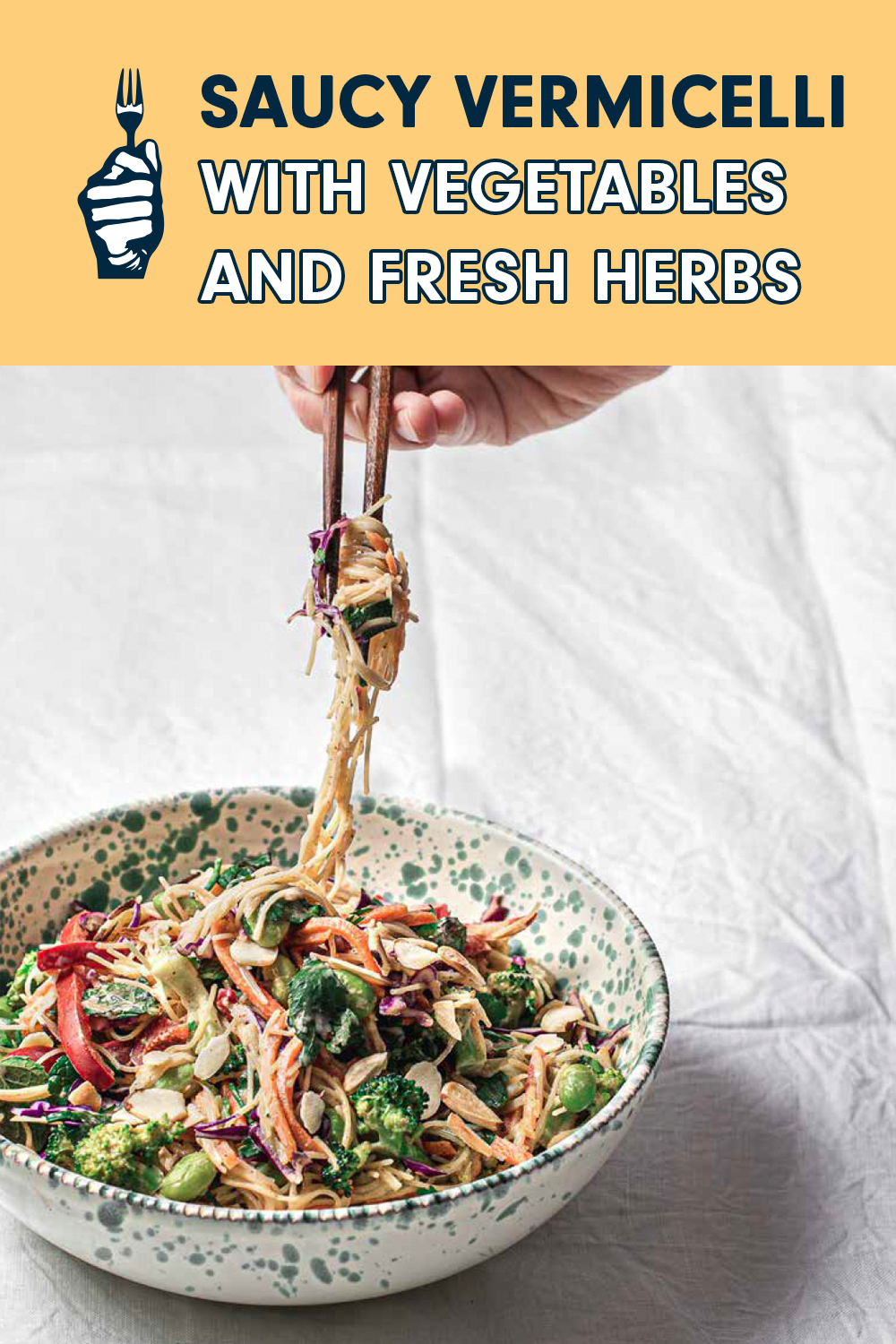 Saucy Vermicelli with Vegetables and Fresh Herbs Recipe - Forks Over Knives